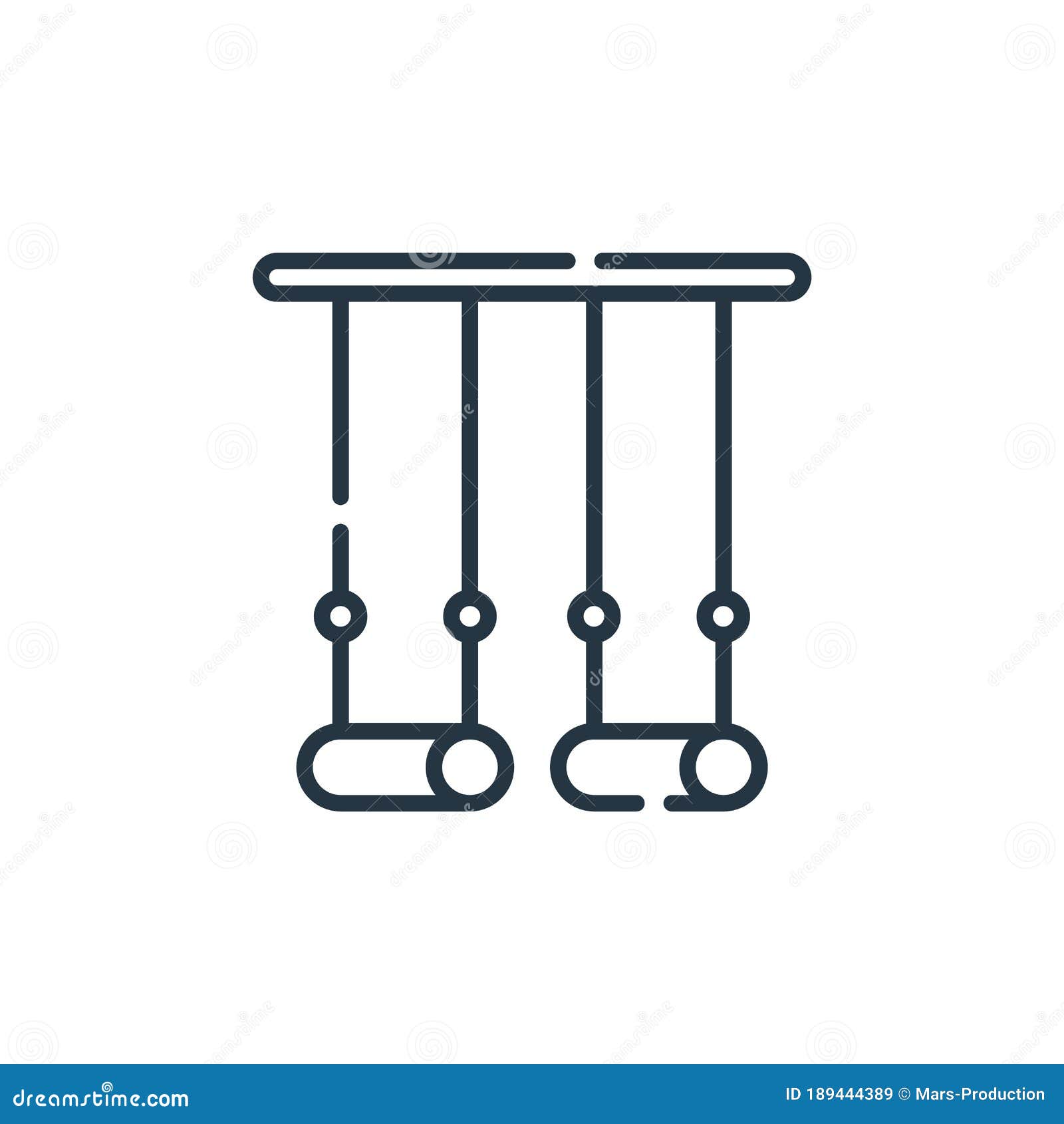 Outline Trapeze Artists Vector Icon. Isolated Black Simple Line Element ...