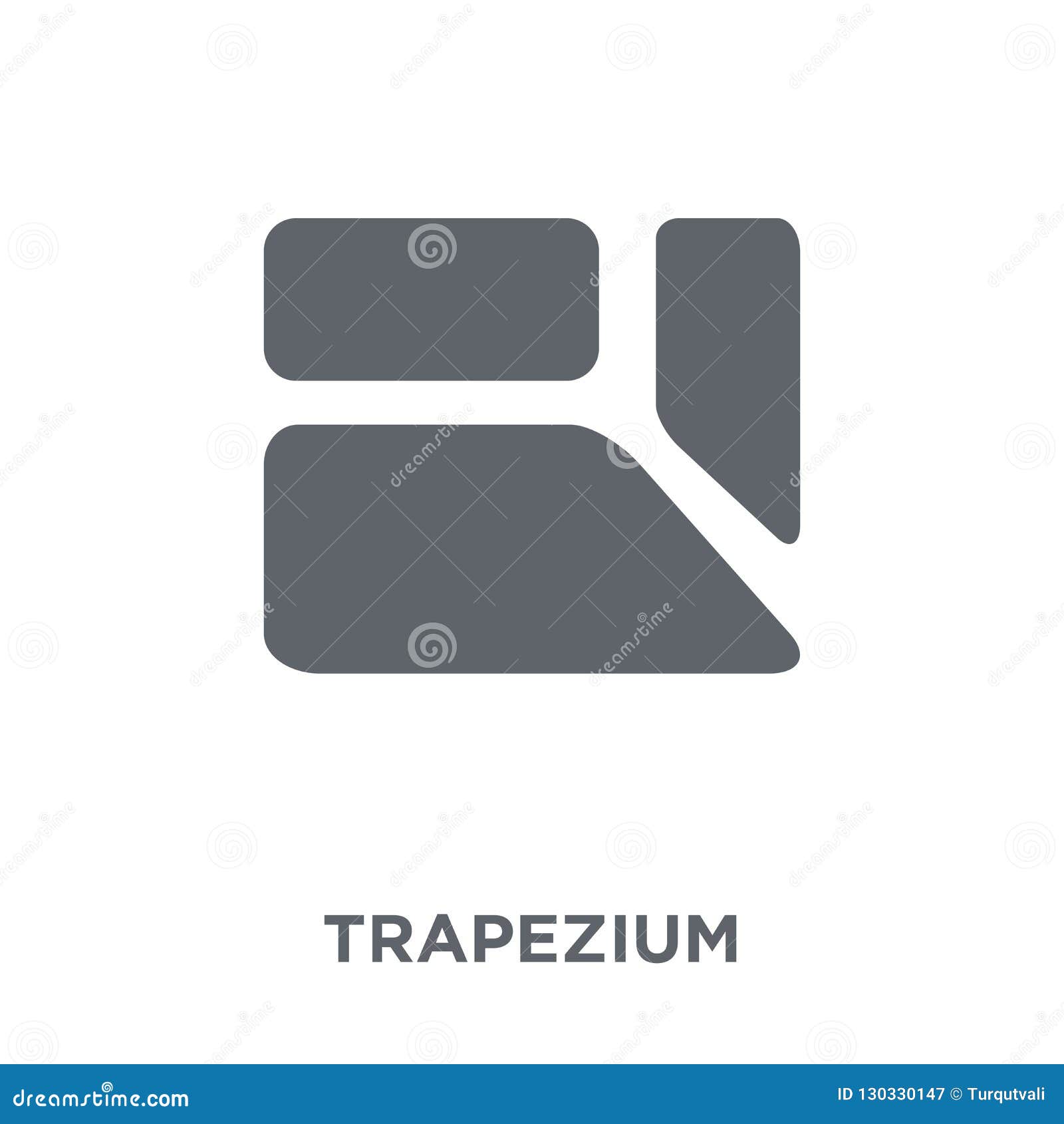 Trapezium Icon. Thin Linear Trapezium Outline Icon Isolated On White ...