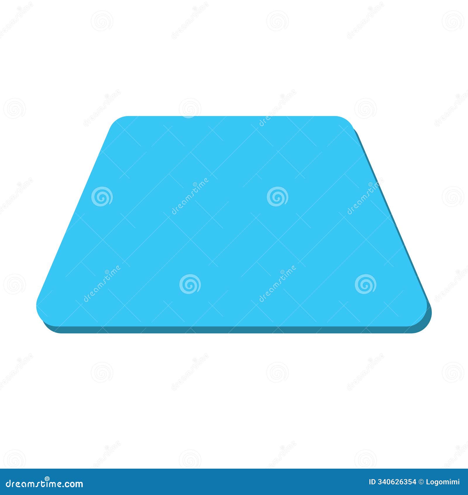 Trapezoid 2D Basic Shape Vector Illustration, Trapezium Math Geometric ...