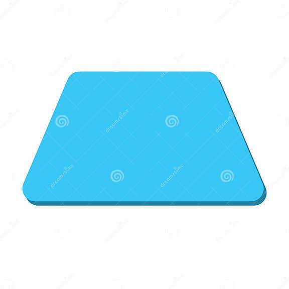 Trapezoid 2D Basic Shape Vector Illustration, Trapezium Math Geometric ...