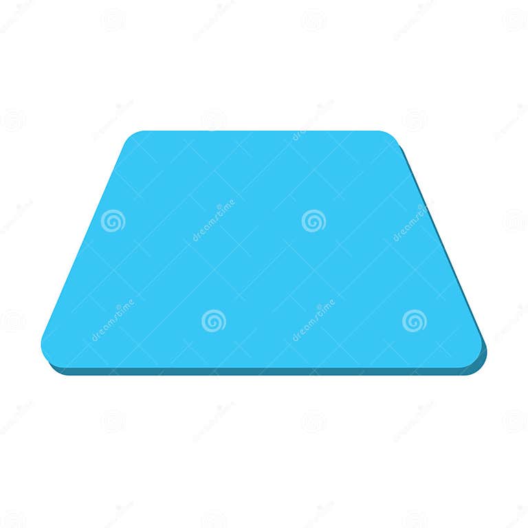 Trapezoid 2D Basic Shape Vector Illustration, Trapezium Math Geometric ...