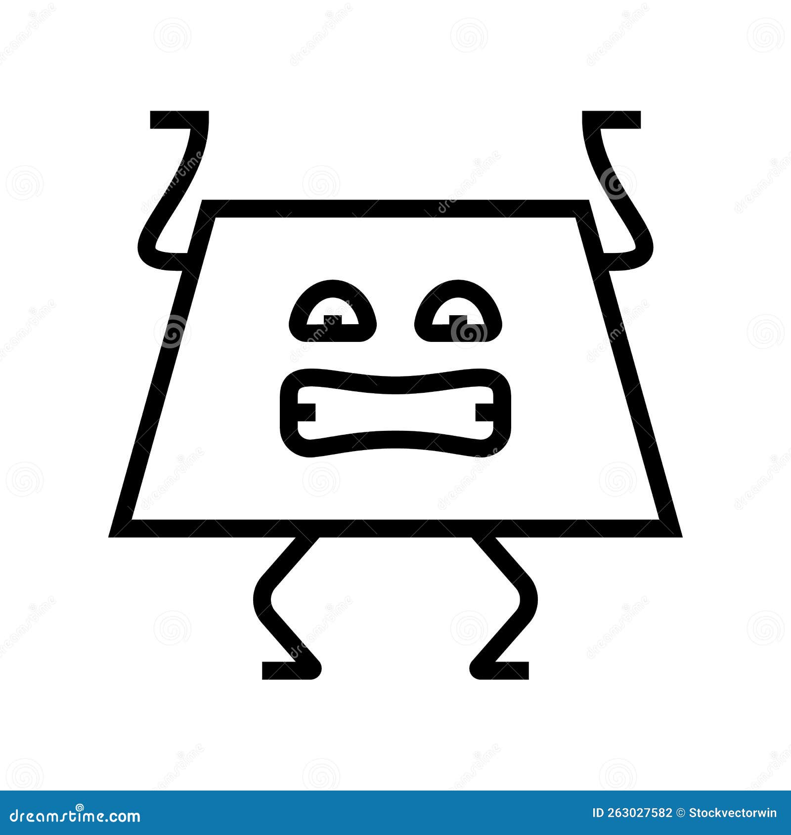Trapezoid Geometric Shape Character Line Icon Vector Illustration Stock ... Trapezoid Geometric Shape Character Line Icon Vector Illustration Stock ...