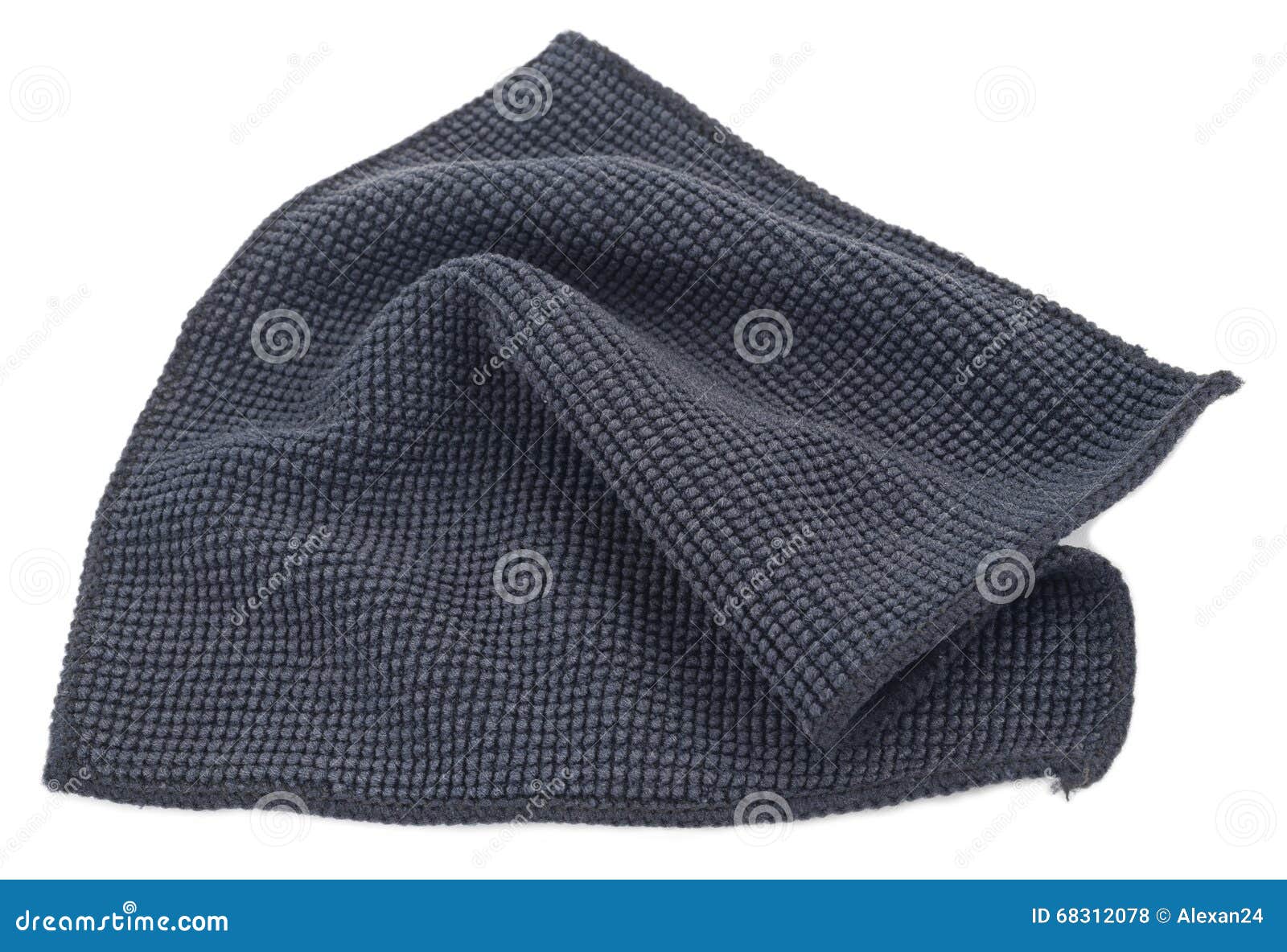 Trapo De Limpieza Negro De La Microfibra Foto de archivo - Imagen de ...