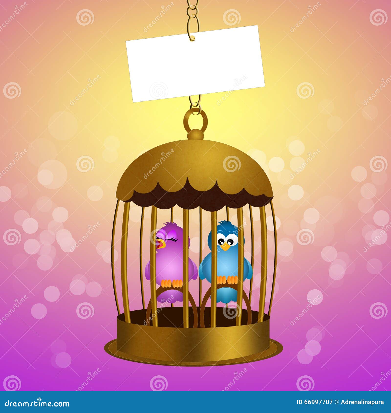 Trapped birds stock illustration. Illustration of joyful - 66997707