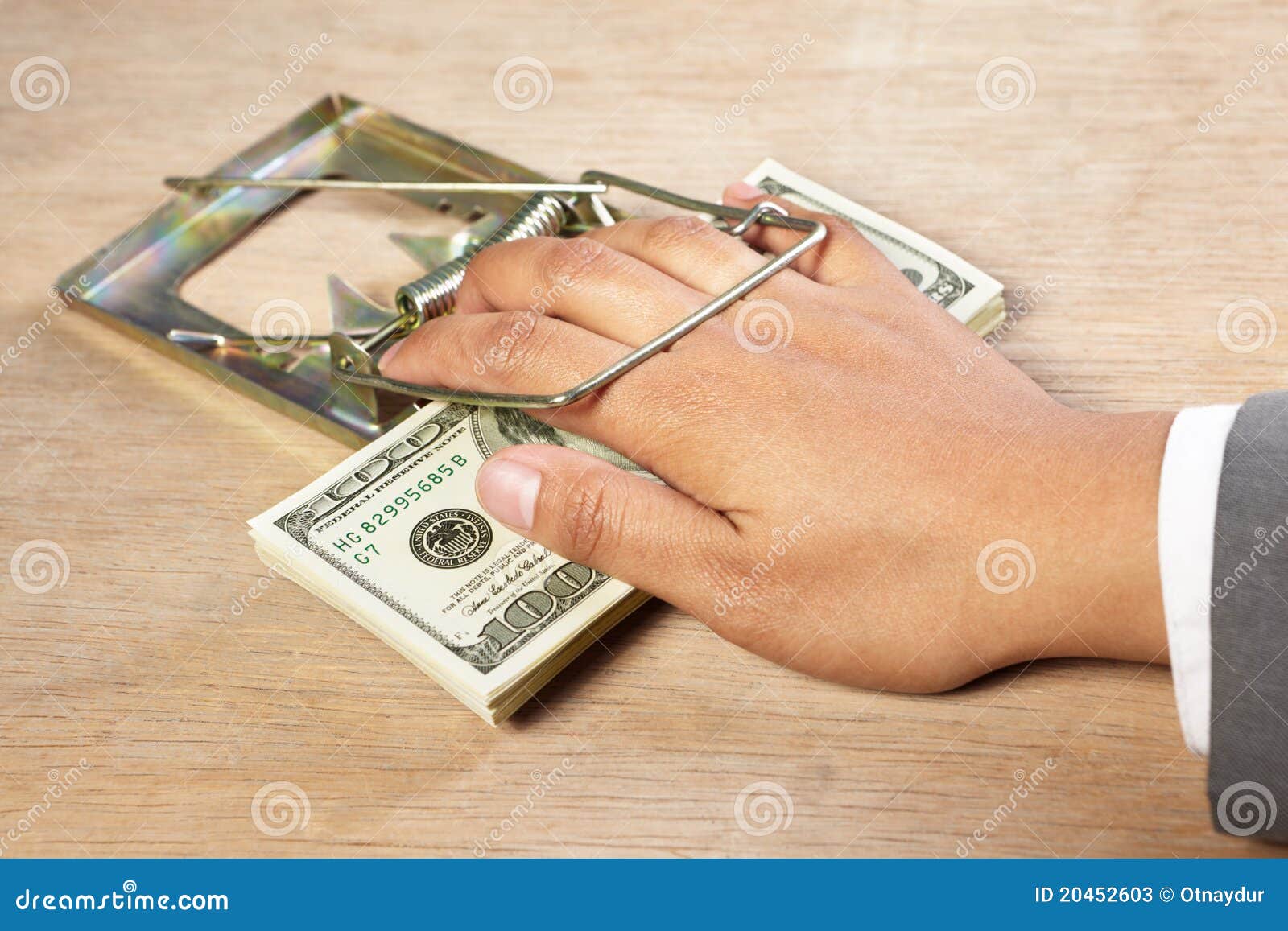 Trapped when Catching Money Stock Image - Image of idea, mousetrap ...