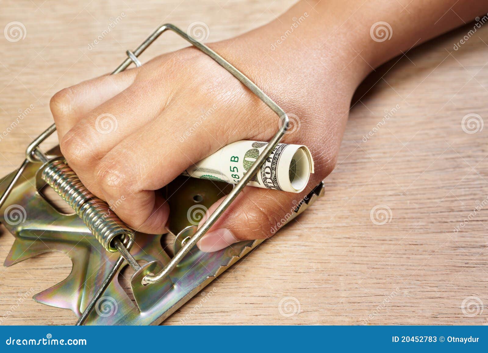 Trapped when Catching Money Stock Image - Image of finance, risk: 20452783