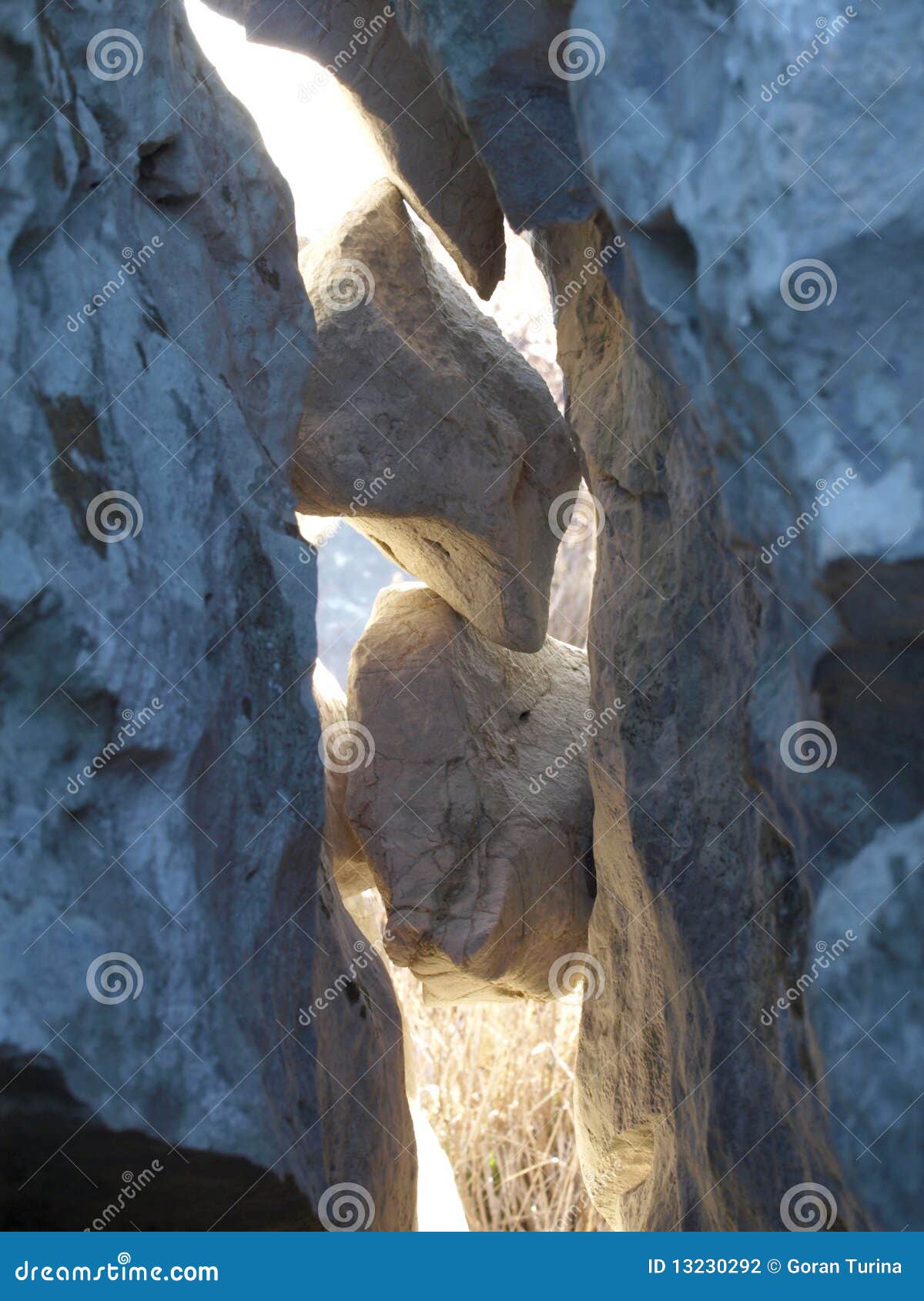 Trapped in cave stock photo. Image of situation, dangerous - 13230292