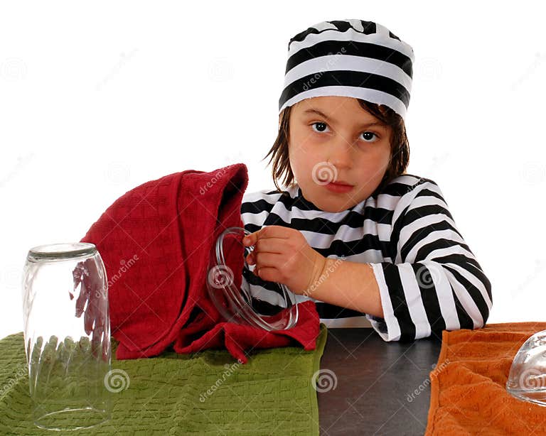 Trapped by Chores stock photo. Image of uniform, child - 3628264