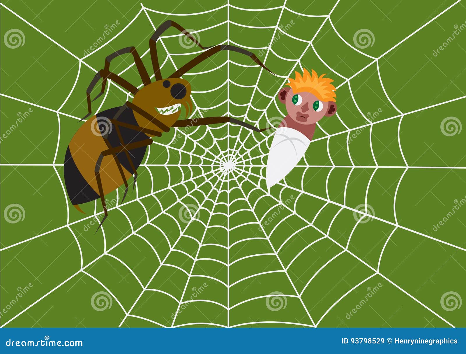 Common Spider Its Web Stock Illustrations – 1 Common Spider Its Web ...