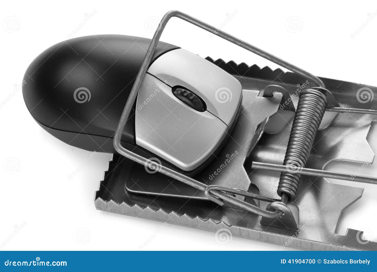 Trapped computer mouse stock photo. Image of technology - 41904700