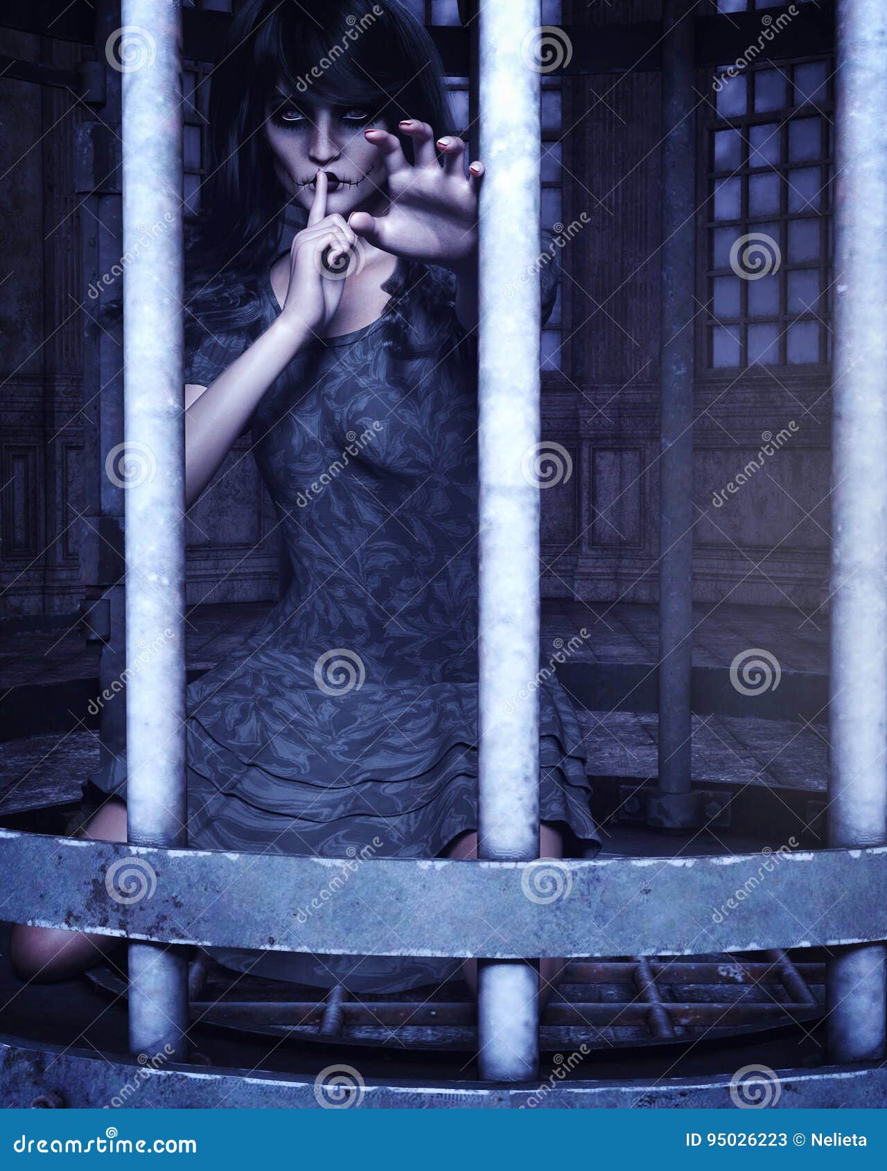 Stitched Lips Tattoo Illustration Cartoon Vector | CartoonDealer.com ...