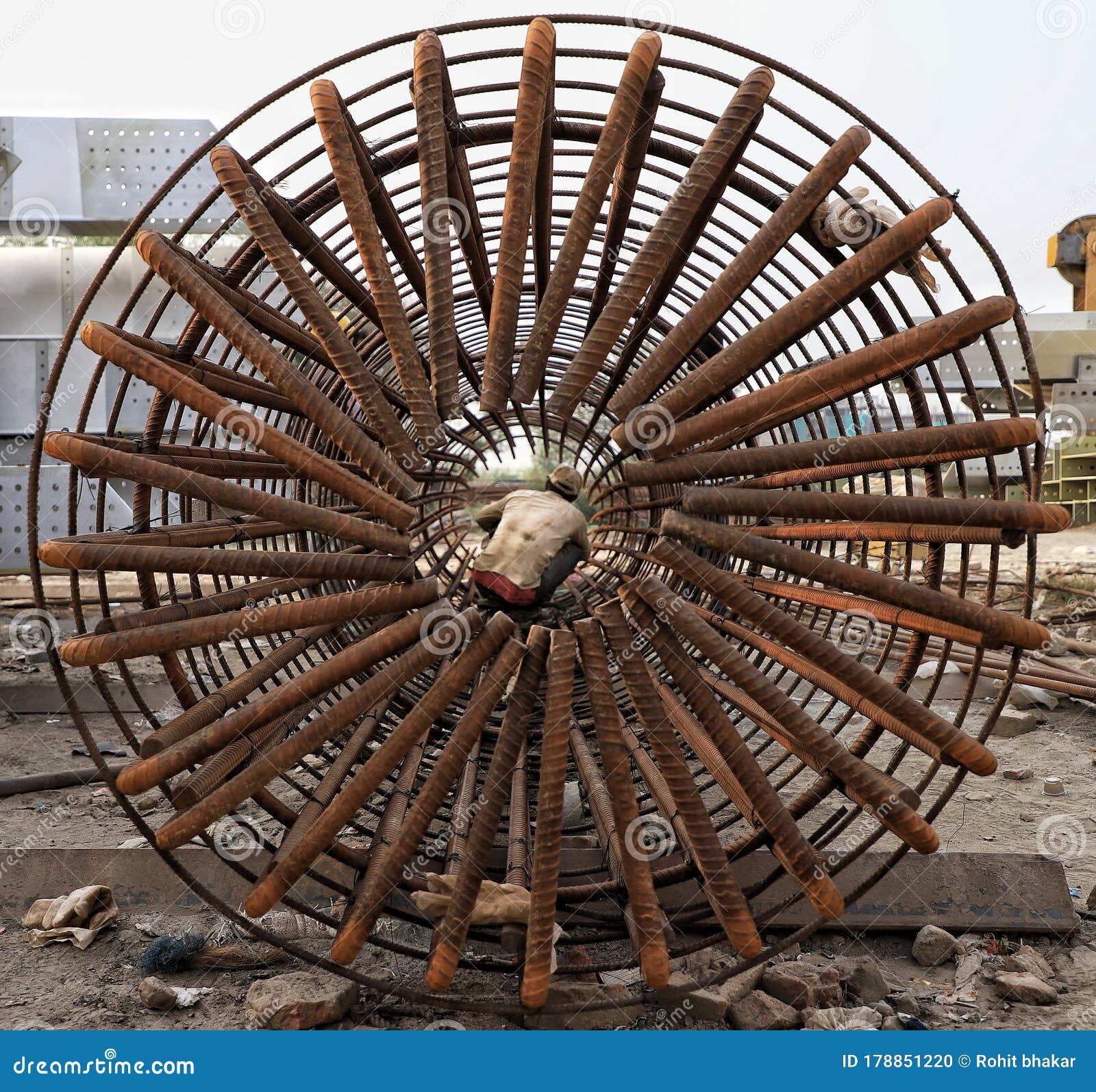 Trapped stock photo. Image of site, working, delhi, india - 178851220