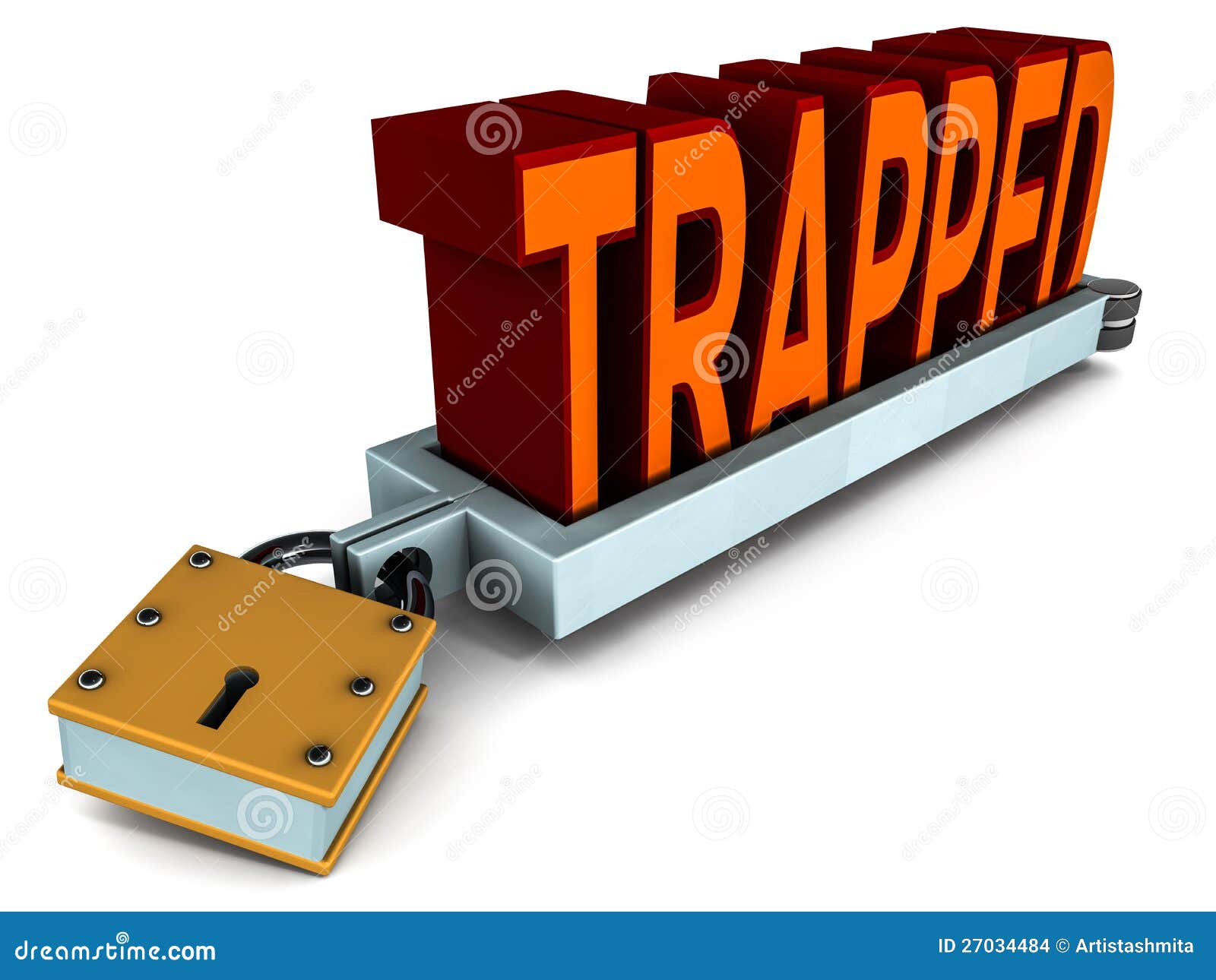 3d Man Trapped In Word Help Royalty-Free Cartoon | CartoonDealer.com ...