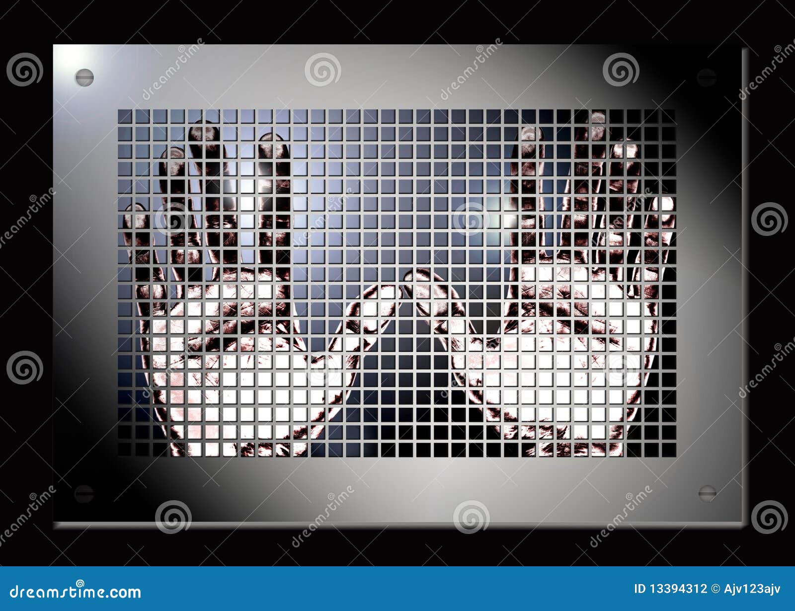 Hand Entrapment Hazard Signs. Hand Tightening Warning Sign. EPS 10 ...