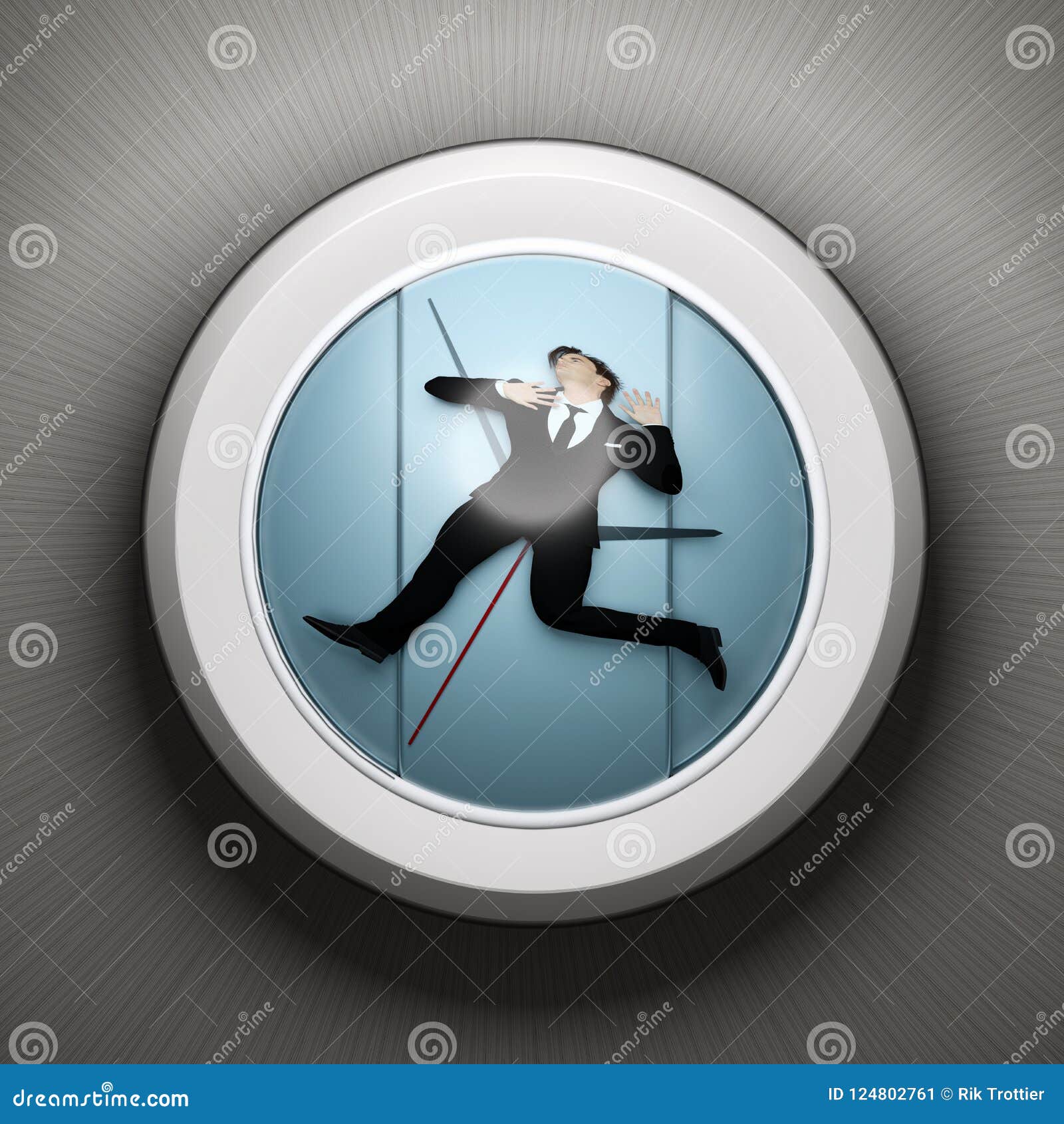 Trapped in Time stock illustration. Illustration of deadline - 124802761