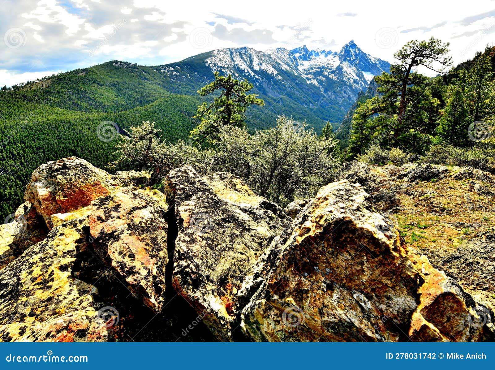 Trapper Peak, Bitterroot Mountains, Montana. Stock Photo - Image of ...