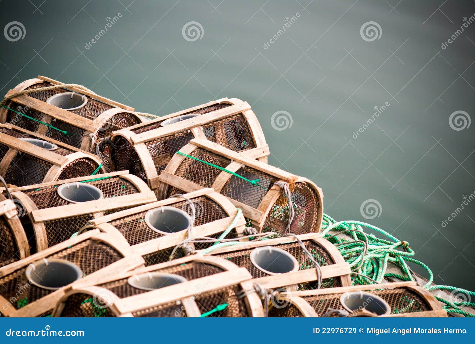 Traps and sea stock image. Image of horizontal, industry - 22976729