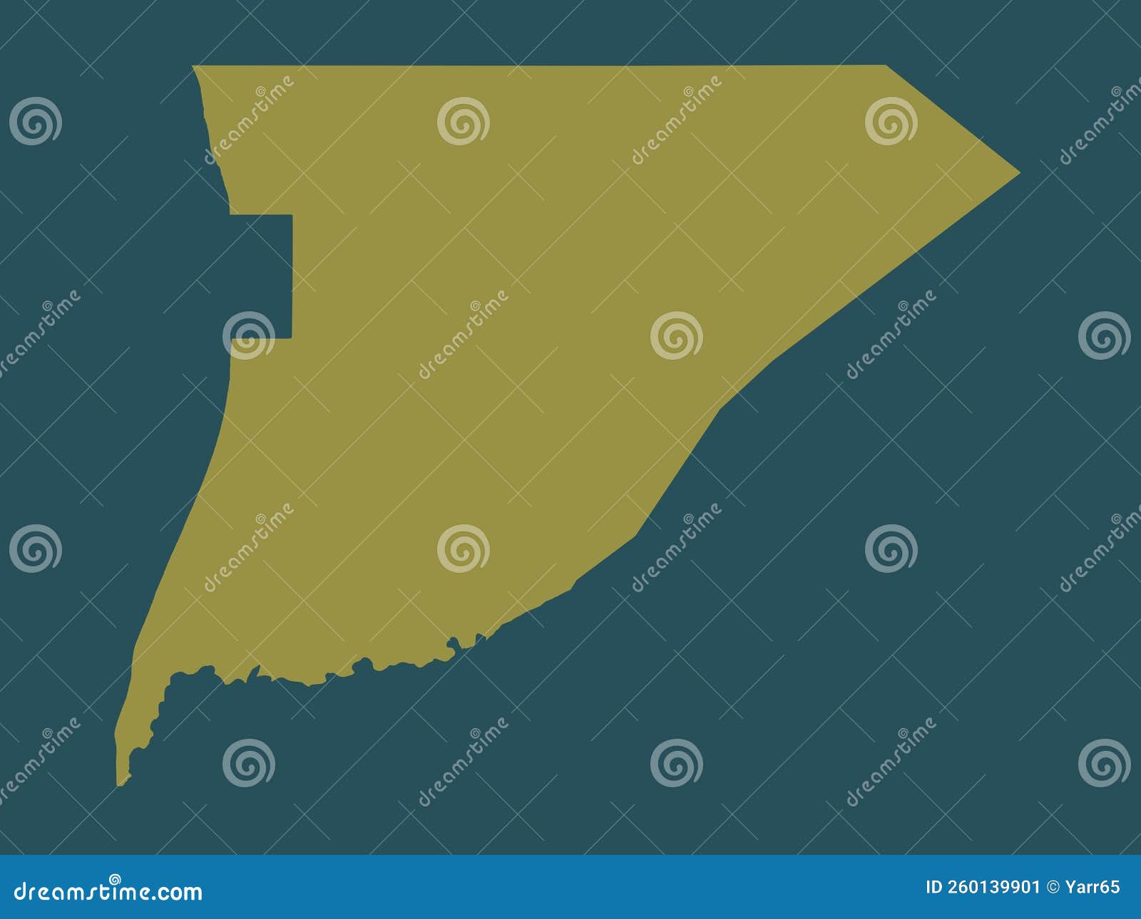 Trarza, Mauritania. Solid. No Legend Stock Illustration - Illustration ...