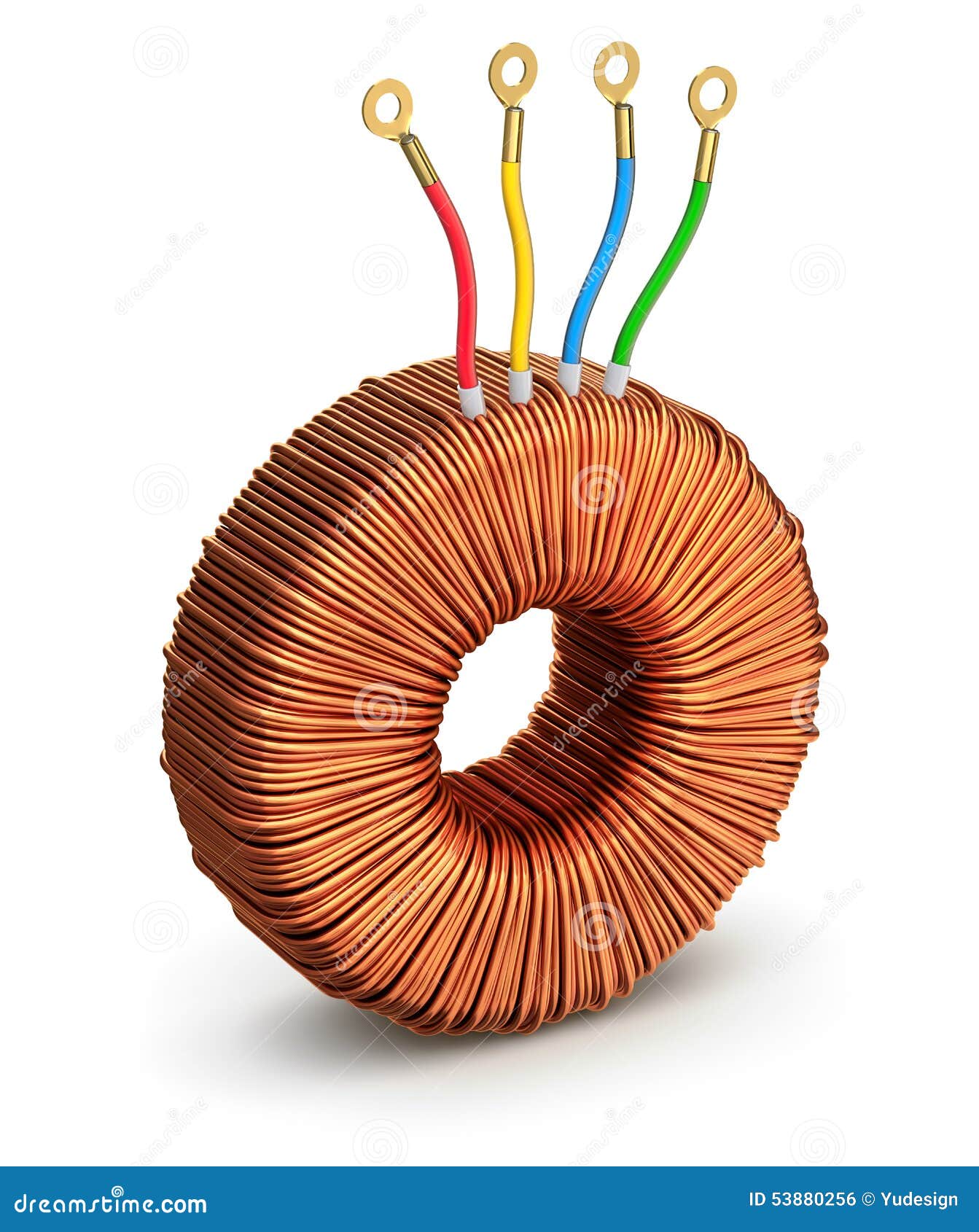 Trasformatore toroidale illustrazione di stock. Illustrazione di ...