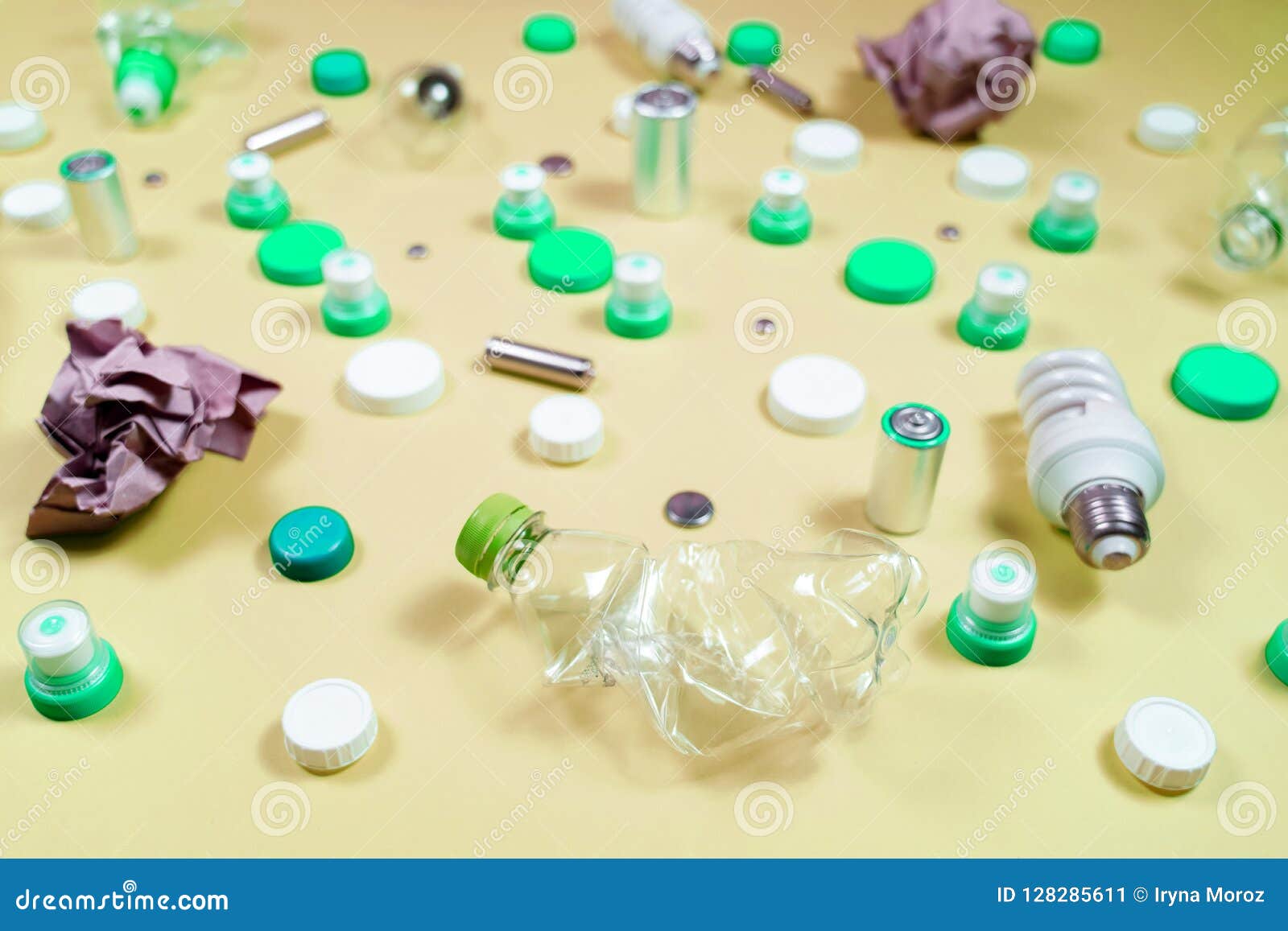 Trash and Assorted Garbage on Background Stock Image - Image of junk ...