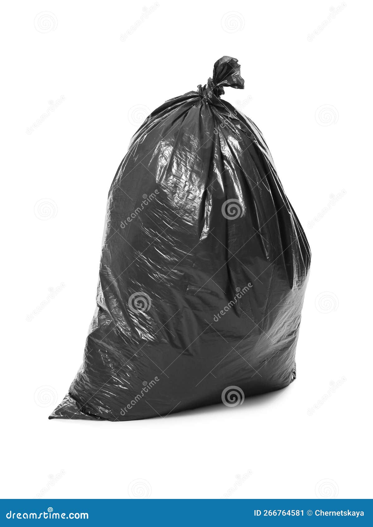 Trash Bag Full of Garbage Isolated on White Stock Image - Image of dirt ...