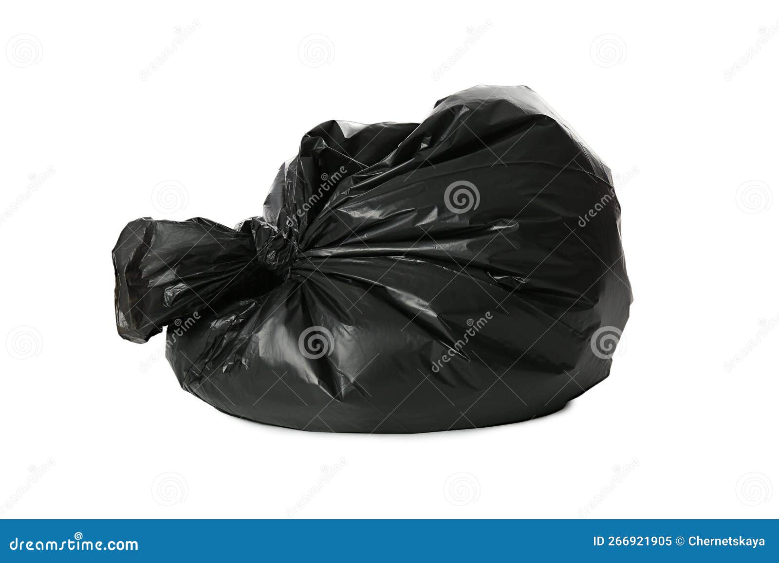 Trash Bag Full of Garbage Isolated on White Stock Image - Image of ...