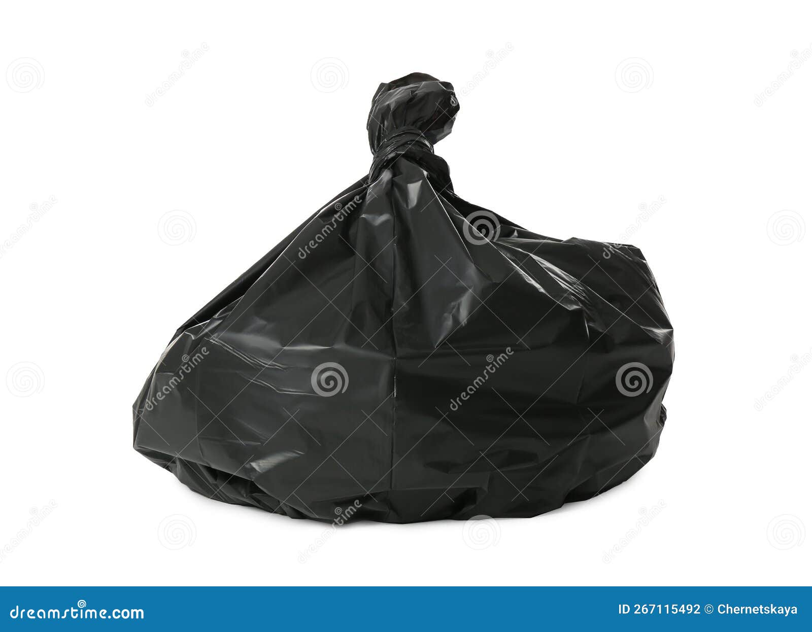 Trash Bag Full of Garbage Isolated on White Stock Photo - Image of ...