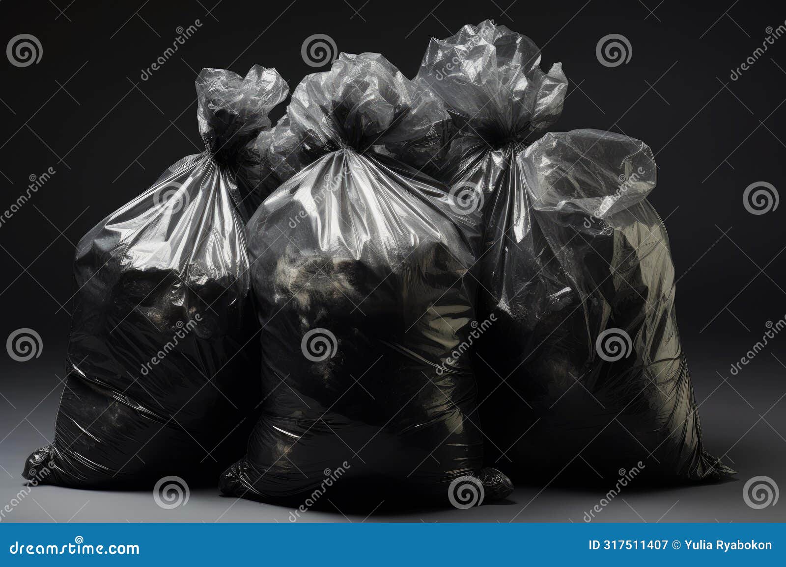 Trash Bag Garbage. Generate Ai Stock Image - Image of junk, human ...
