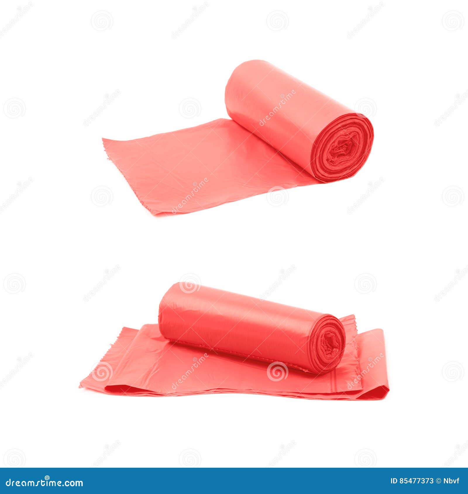Trash bag roll isolated stock image. Image of plastic - 85477373