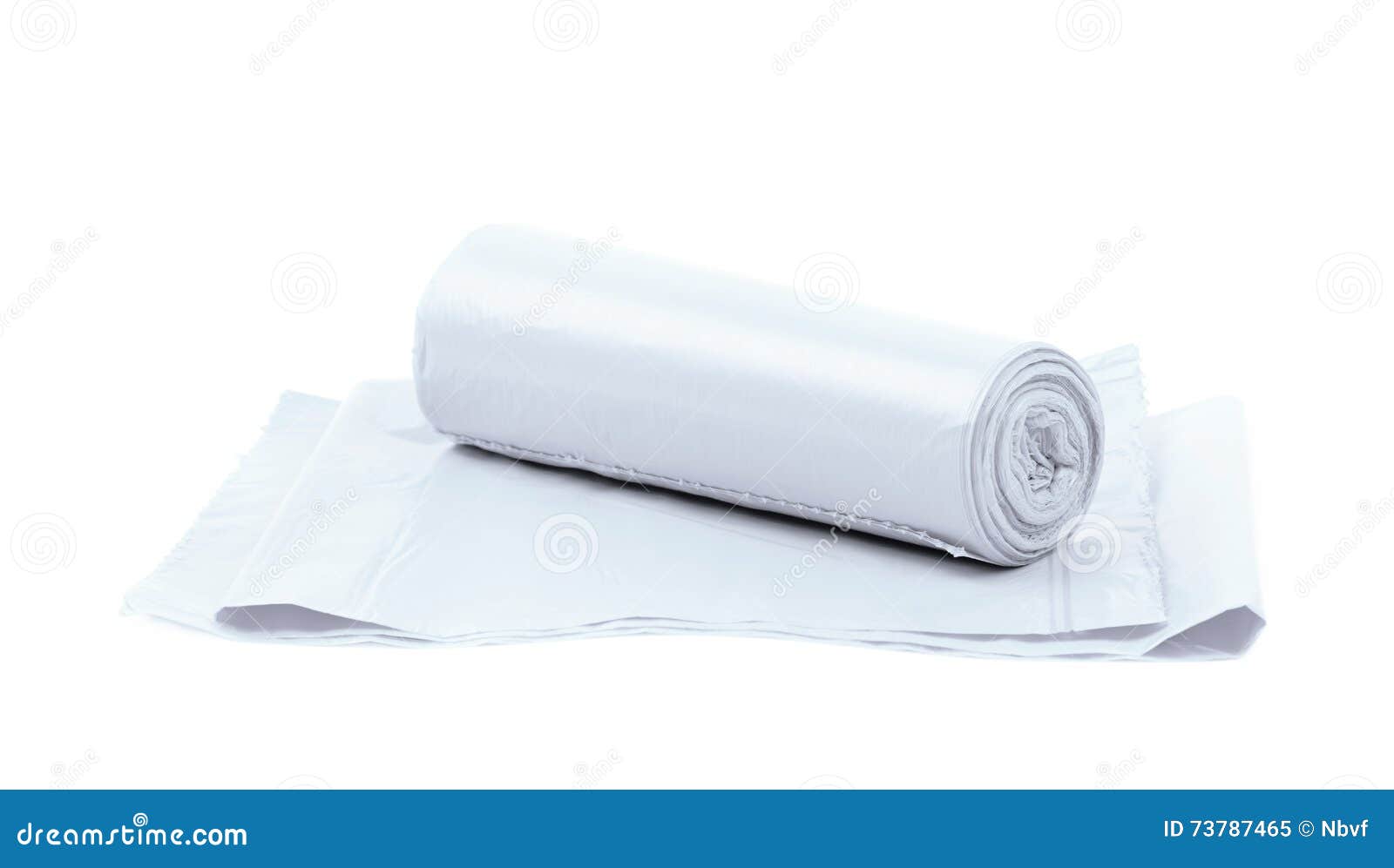 Trash bag roll isolated stock image. Image of recycling - 73787465