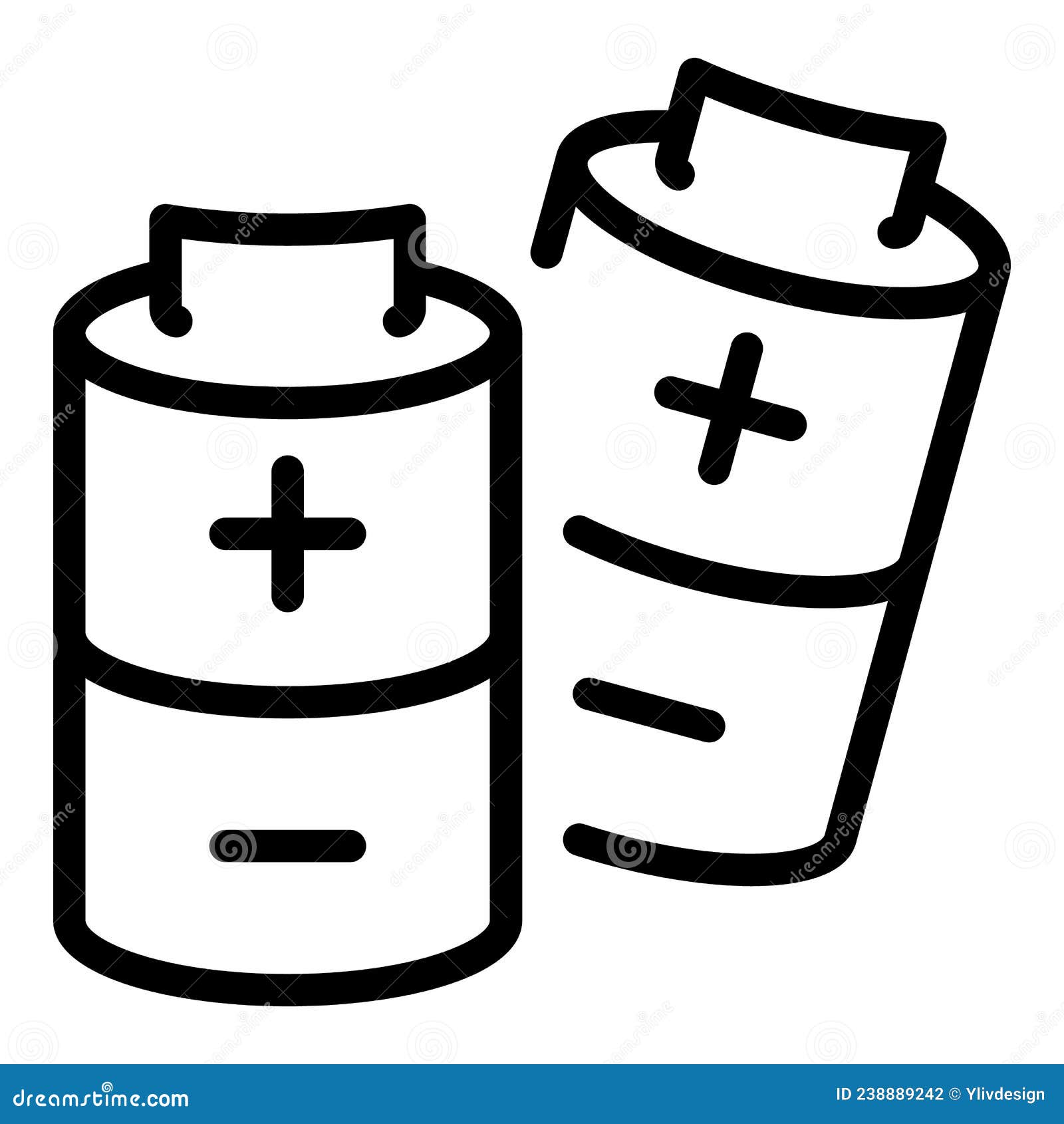 Battery And Waste Recycling Concept On City Background And Garbage ...