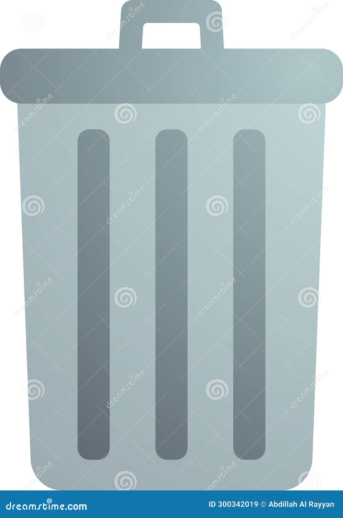 Trash Bin Recycle Rubbish Icon, Vector, Flat, Gradient, Color ...