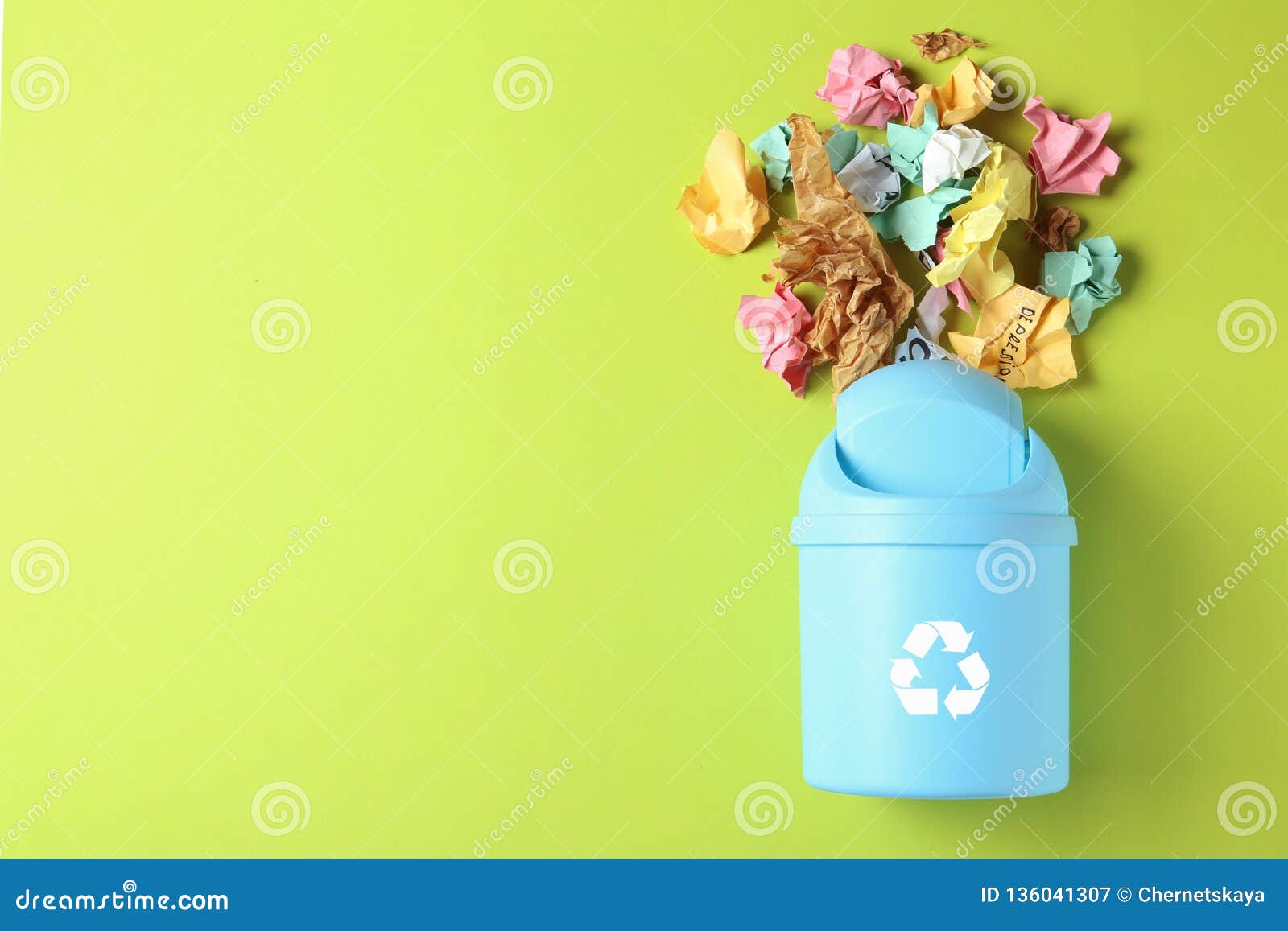 Garbage Color Coded Bins On Beach Stock Photo | CartoonDealer.com ...