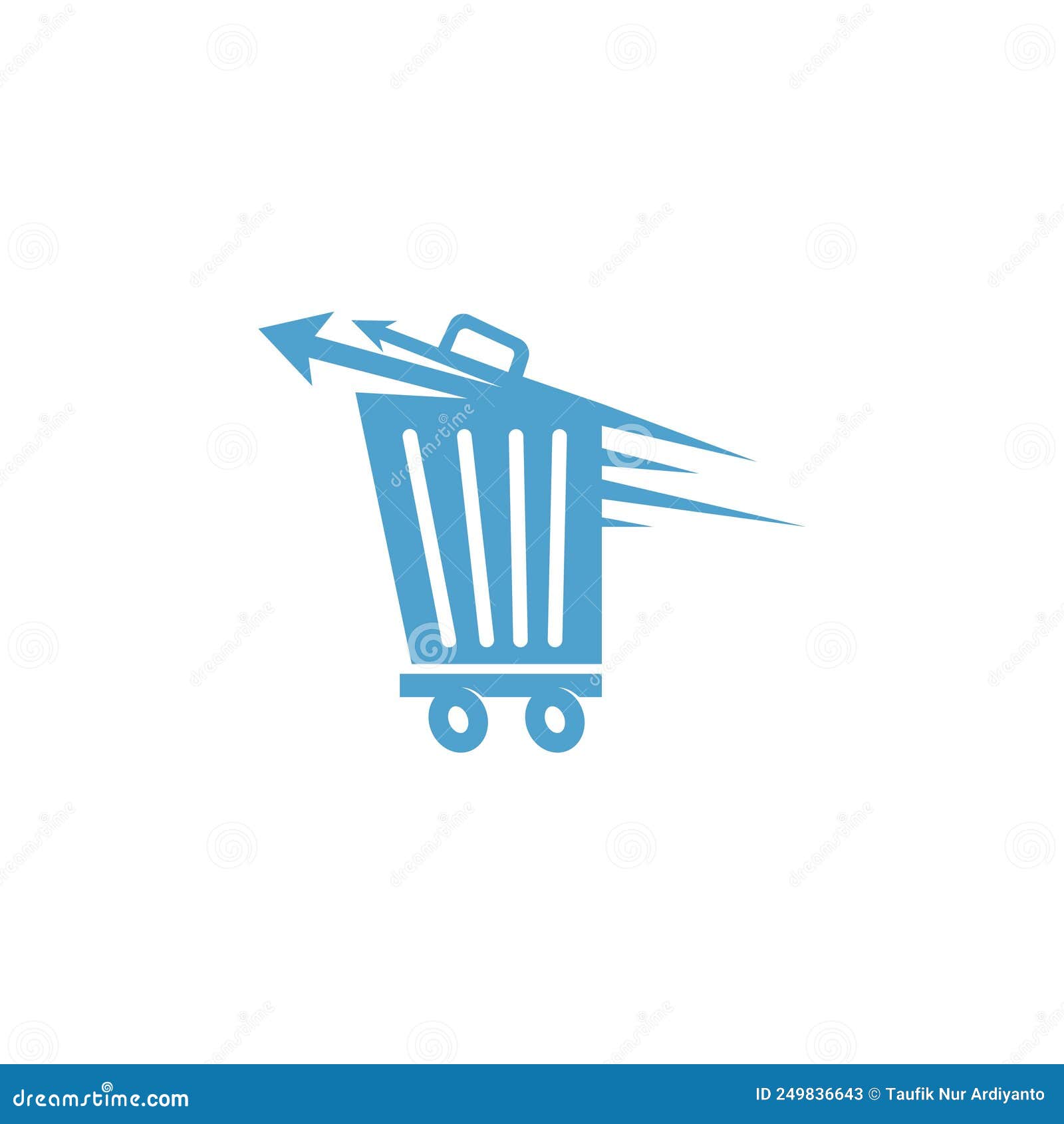 Trash Bin Icon Logo Design Illustration Template Stock Illustration ...