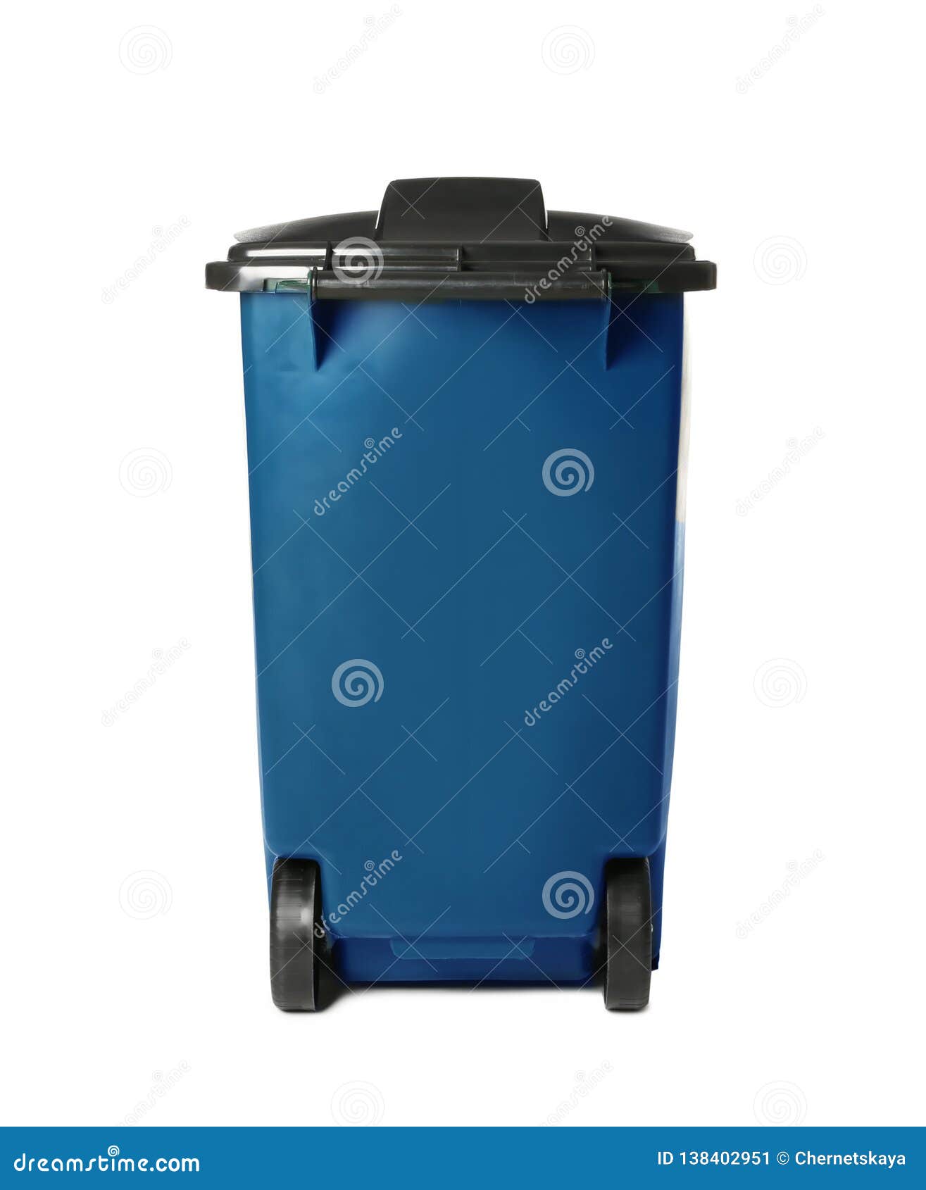 Trash Bin on White. Waste Recycling Stock Image - Image of clean, care ...