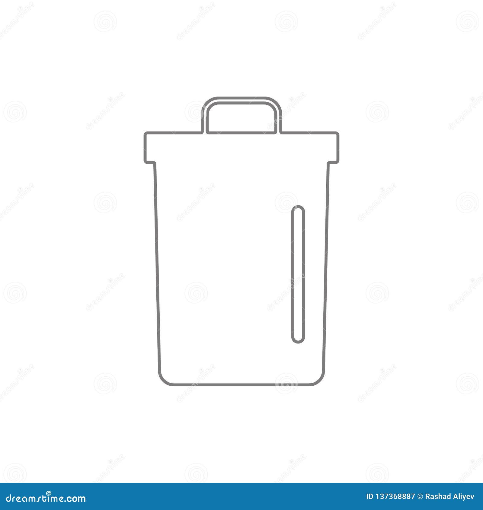 Trash Bin Open Icon. Element of Cyber Security for Mobile Concept and ...