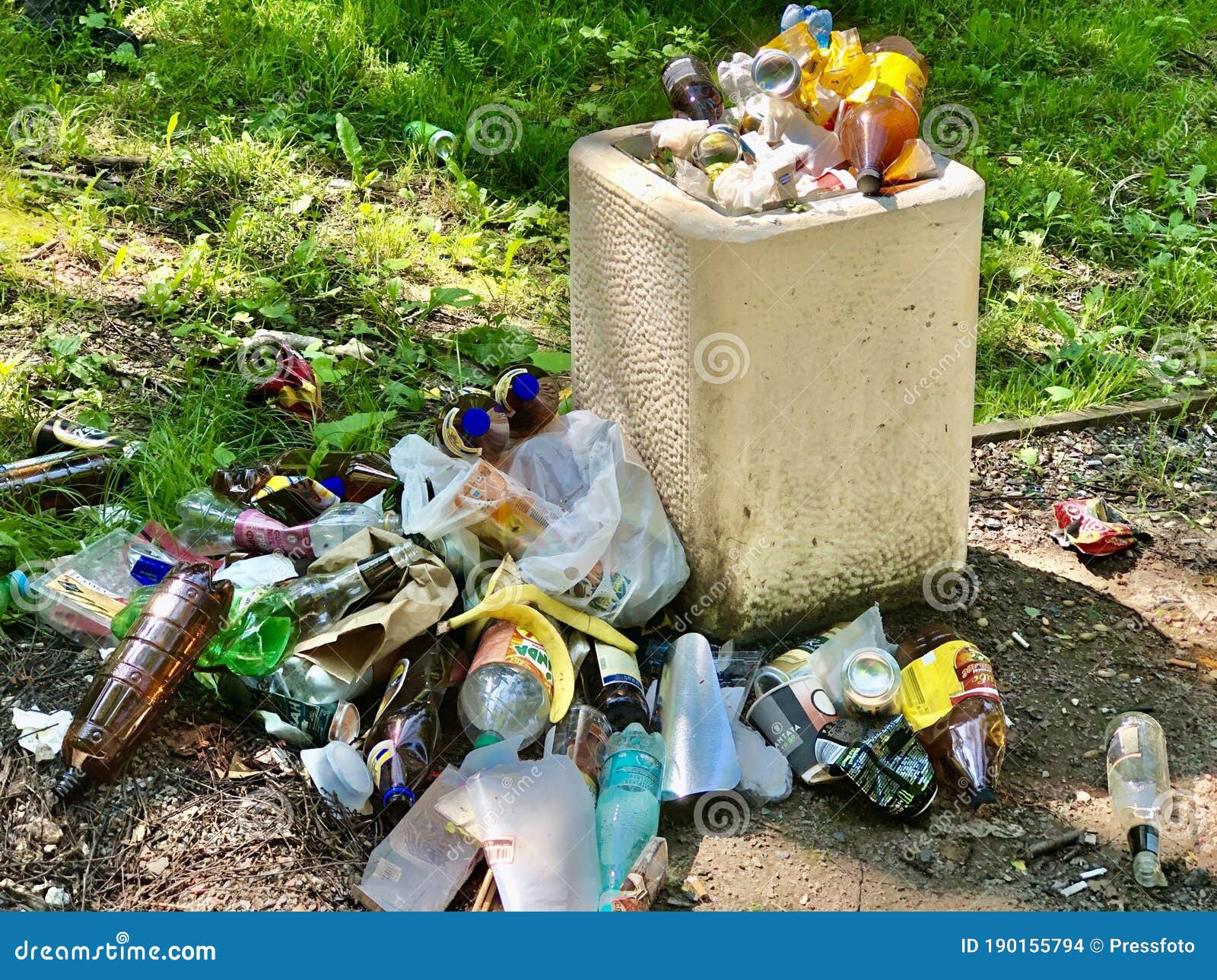Trash Bin editorial stock image. Image of consumerism - 190155794