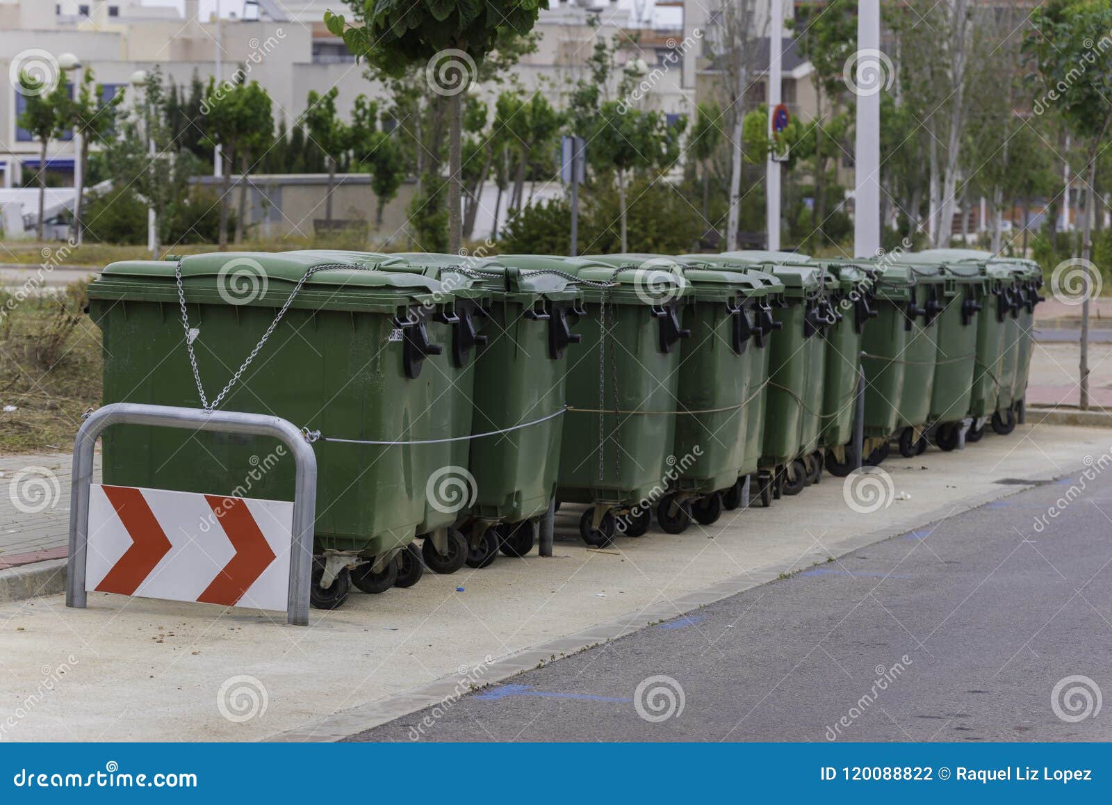 Trash bins. stock photo. Image of recycling, trash, environment - 120088822