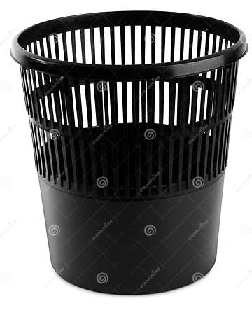 Trash bucket. stock image. Image of black, bucket, wire - 16764397