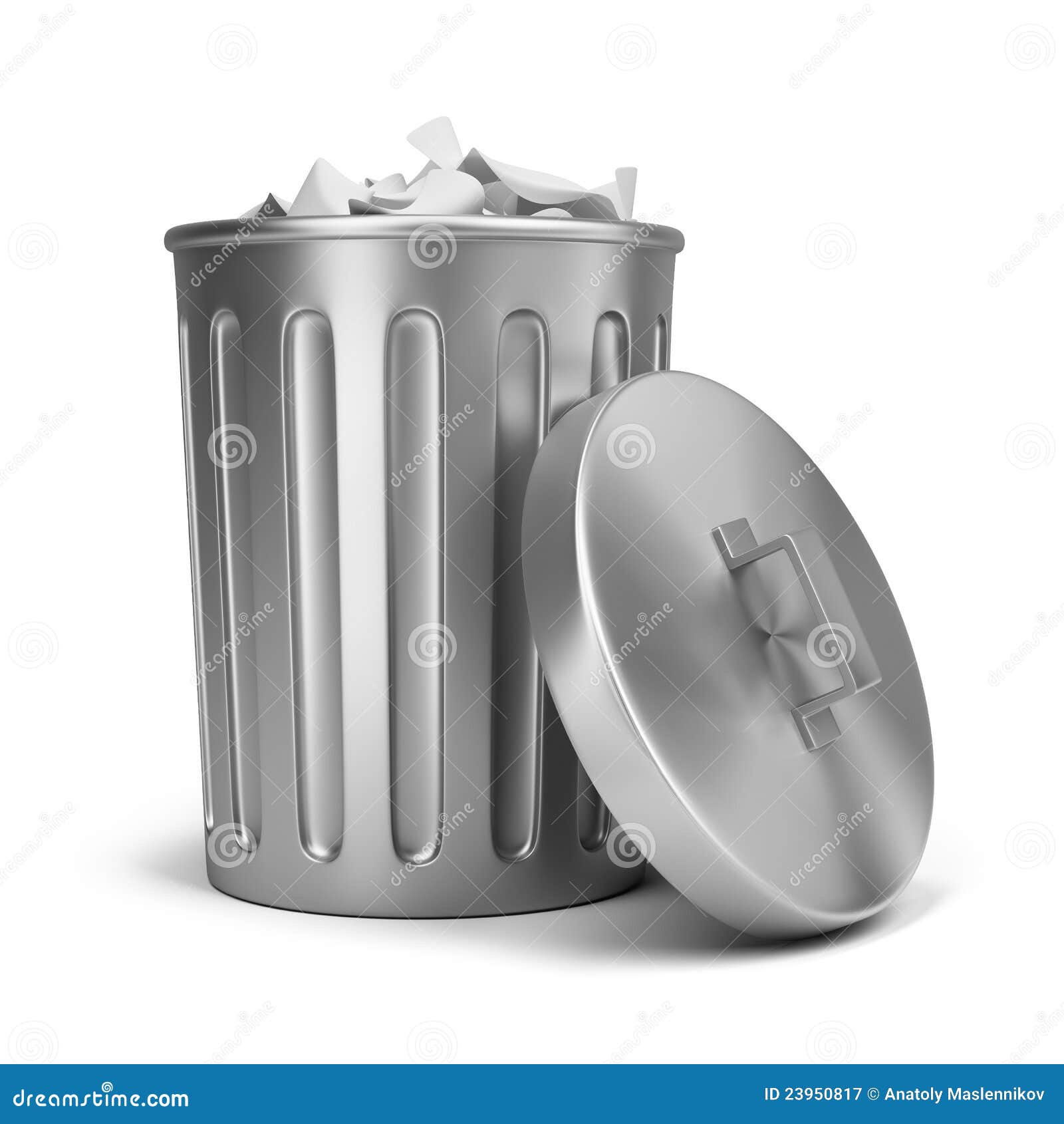 Trash can stock illustration. Illustration of dump, sewage - 23950817