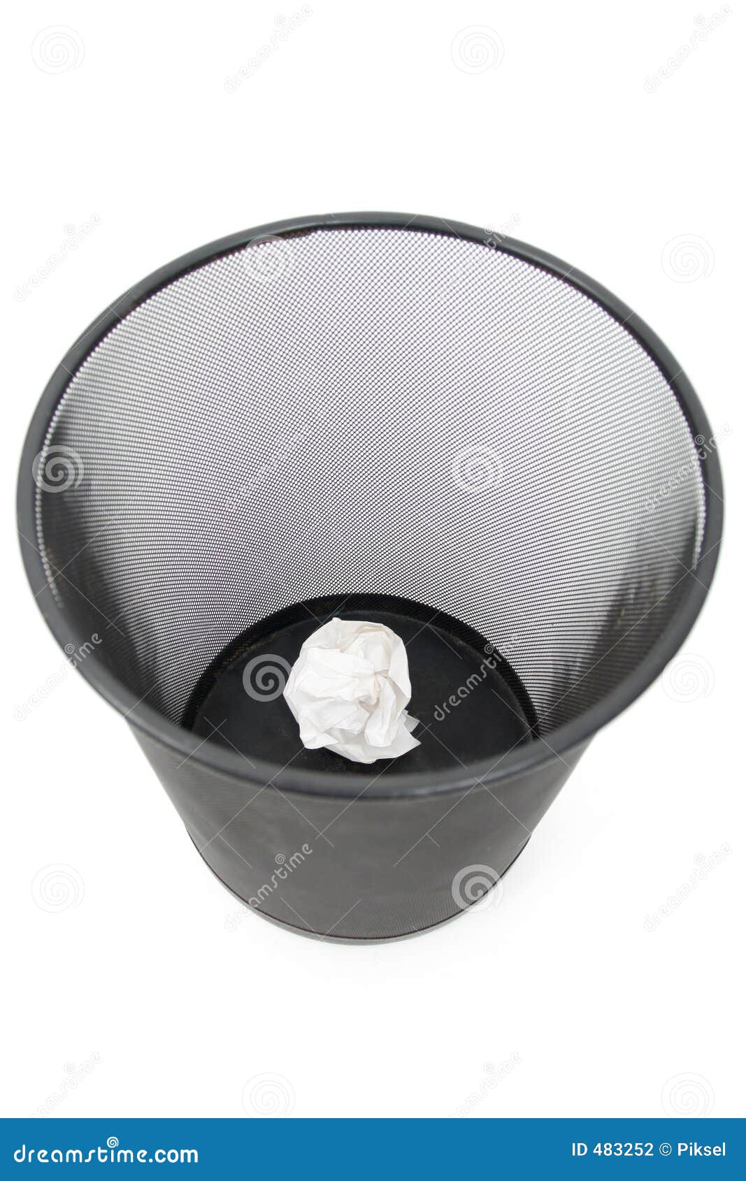 Trash Can stock photo. Image of still, white, paperwork - 483252
