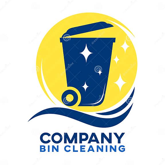 Trash Can Bin Cleaning Logo Stock Vector - Illustration of conservation ...