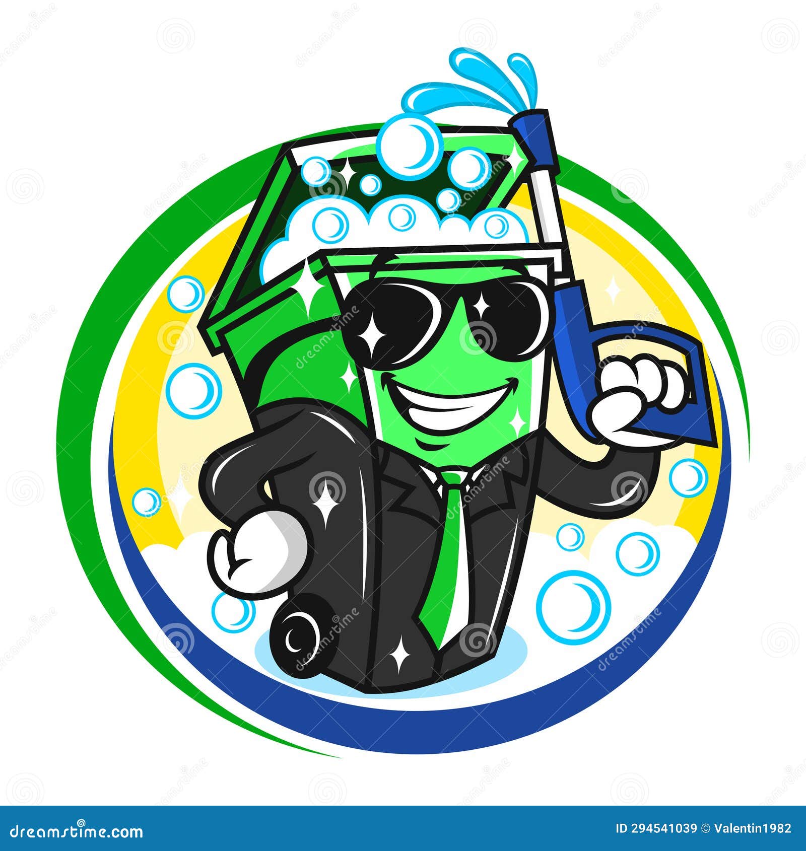 Trash Can Bin Cleaning Logo Stock Vector - Illustration of dump ...