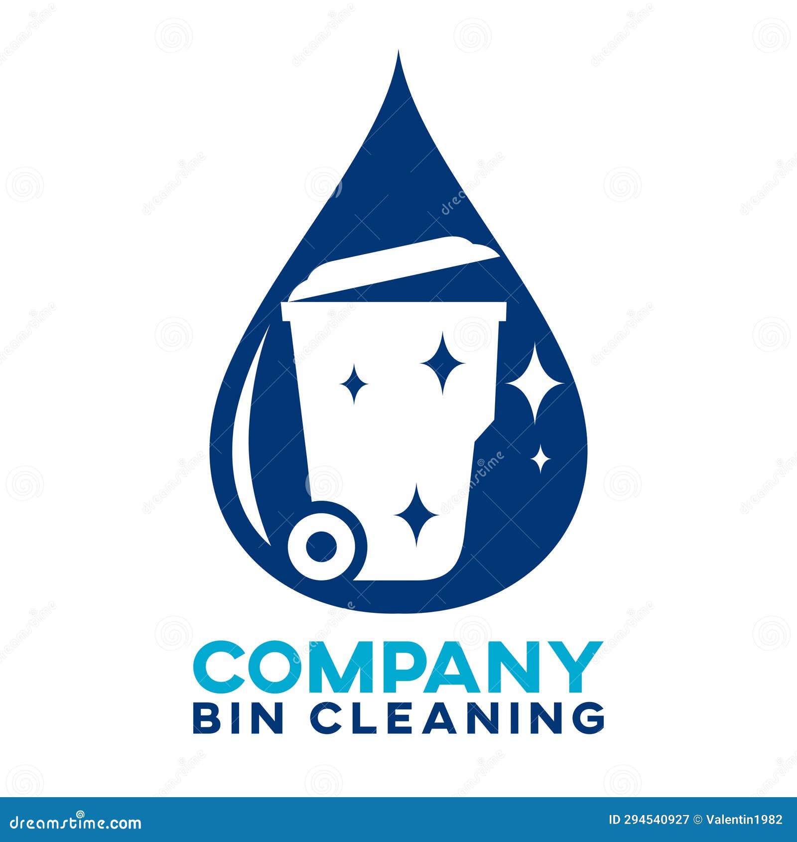 Trash Can Bin Cleaning Logo Stock Vector - Illustration of container ...