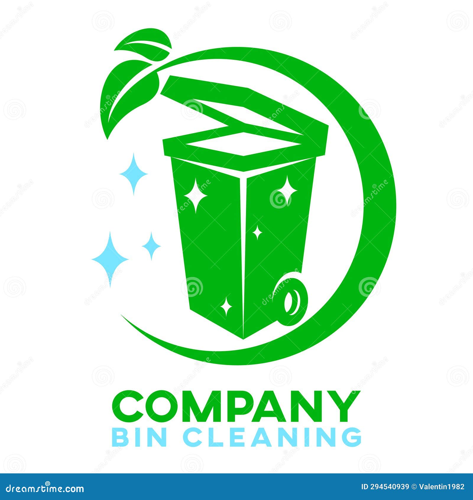 Trash Can Bin Cleaning Logo Stock Vector - Illustration of animation, service: 294540939