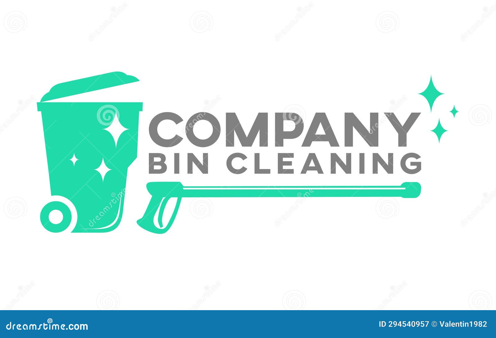 Trash Can Bin Cleaning Logo Stock Vector - Illustration of cleaning ...