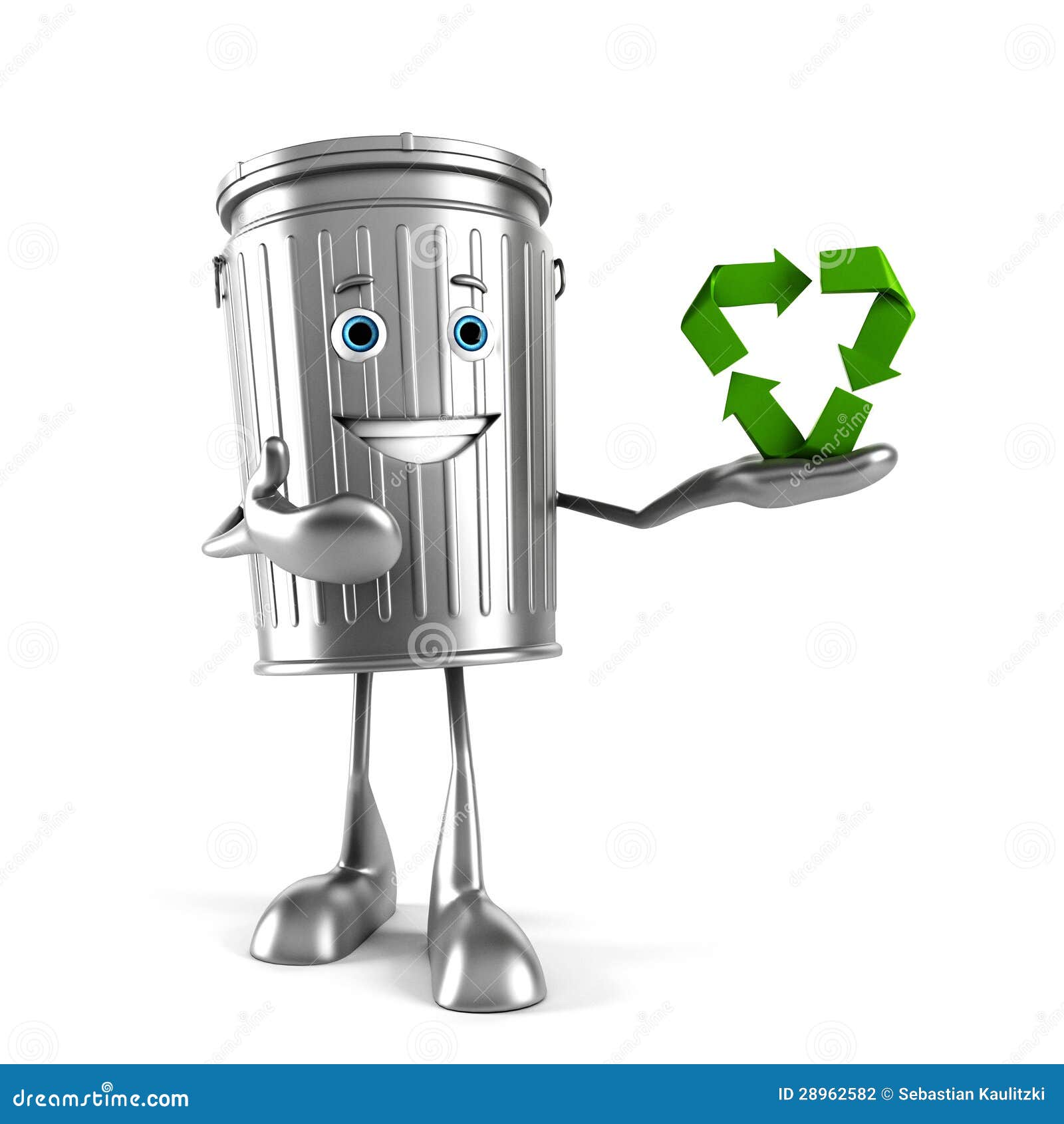 Trash can character stock illustration. Illustration of empty - 28962582