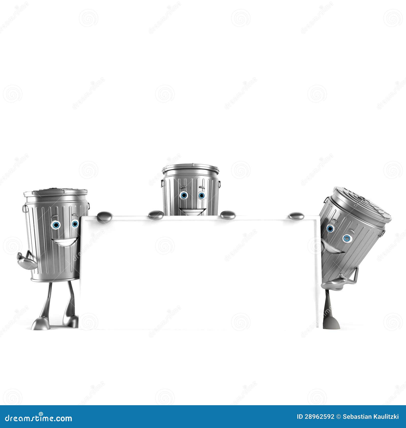 Trash can character stock illustration. Illustration of ecology - 28962592
