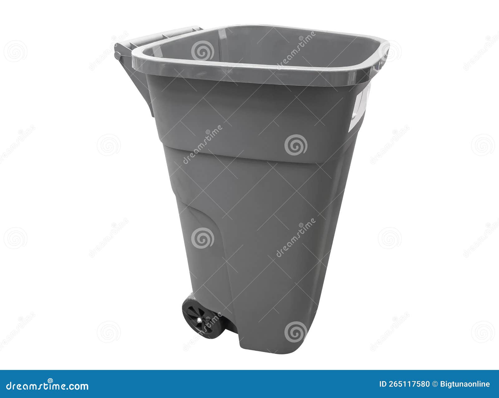 Trash Can for Garbage Isolated. Empty Plastic Bin or Garbage Trash ...