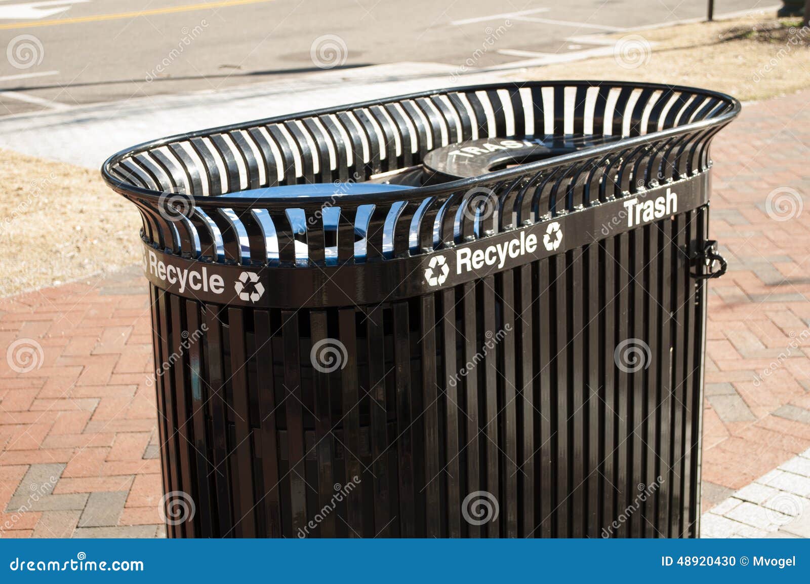 Trash Can stock photo. Image of throw, recycling, used - 48920430